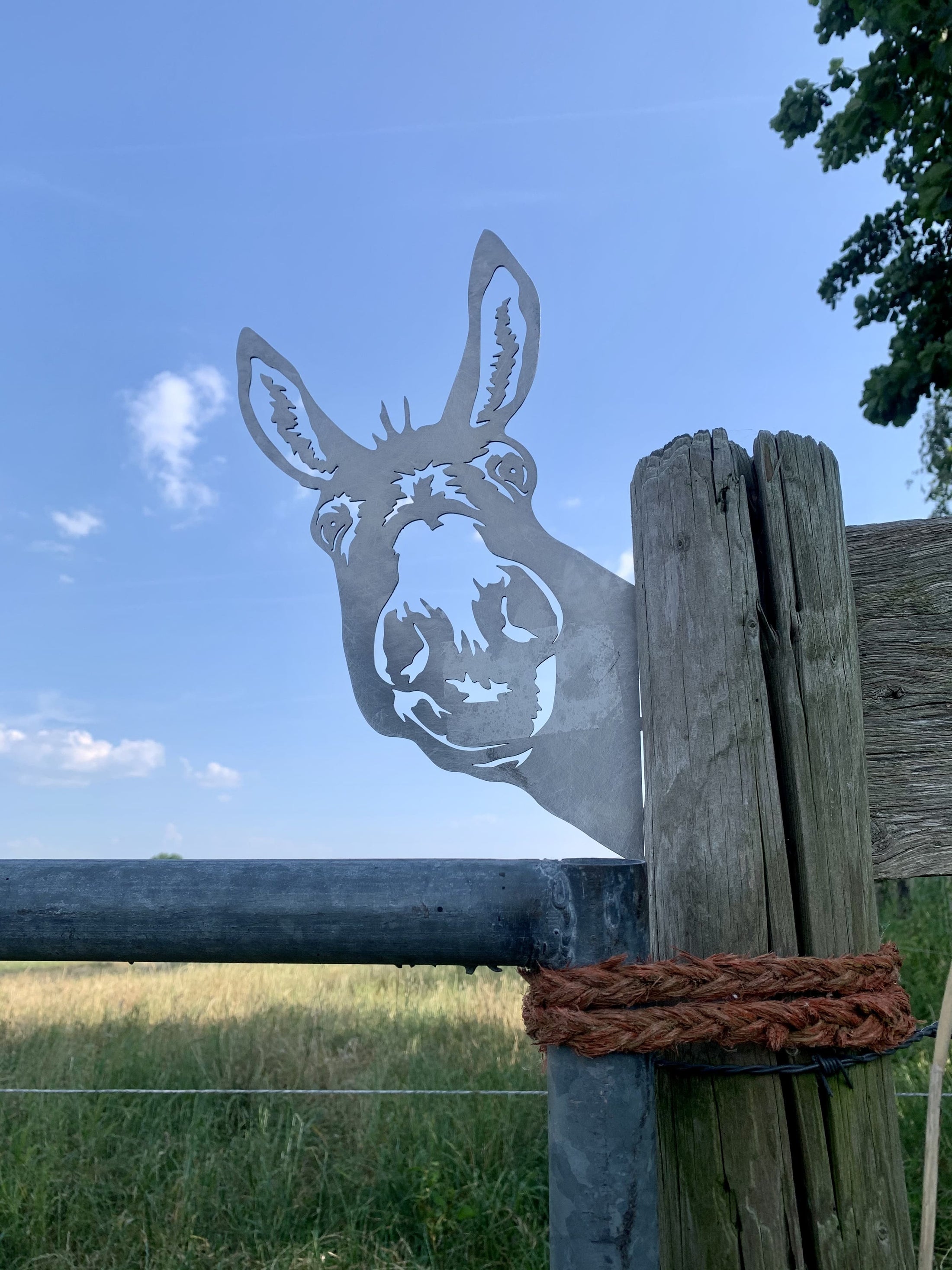 Metalen tuindecoratie | De ezel | Cortenstalen ezel